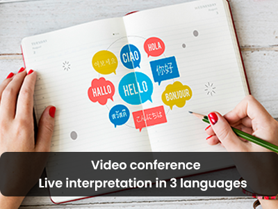 Video conference – Live interpretation in 3 languages - Panacea BPO